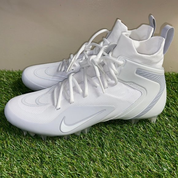 Nike | Shoes | Nike Alpha Huarache 8 Elite Lax Lacrosse Cleats White ...